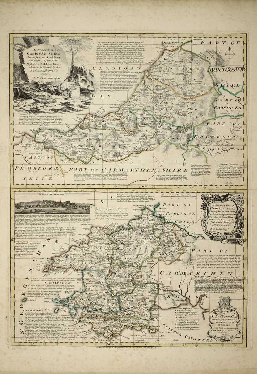An Accurate Map of Cardigan Shire/ An Accurate Map of Pembroke Shire
