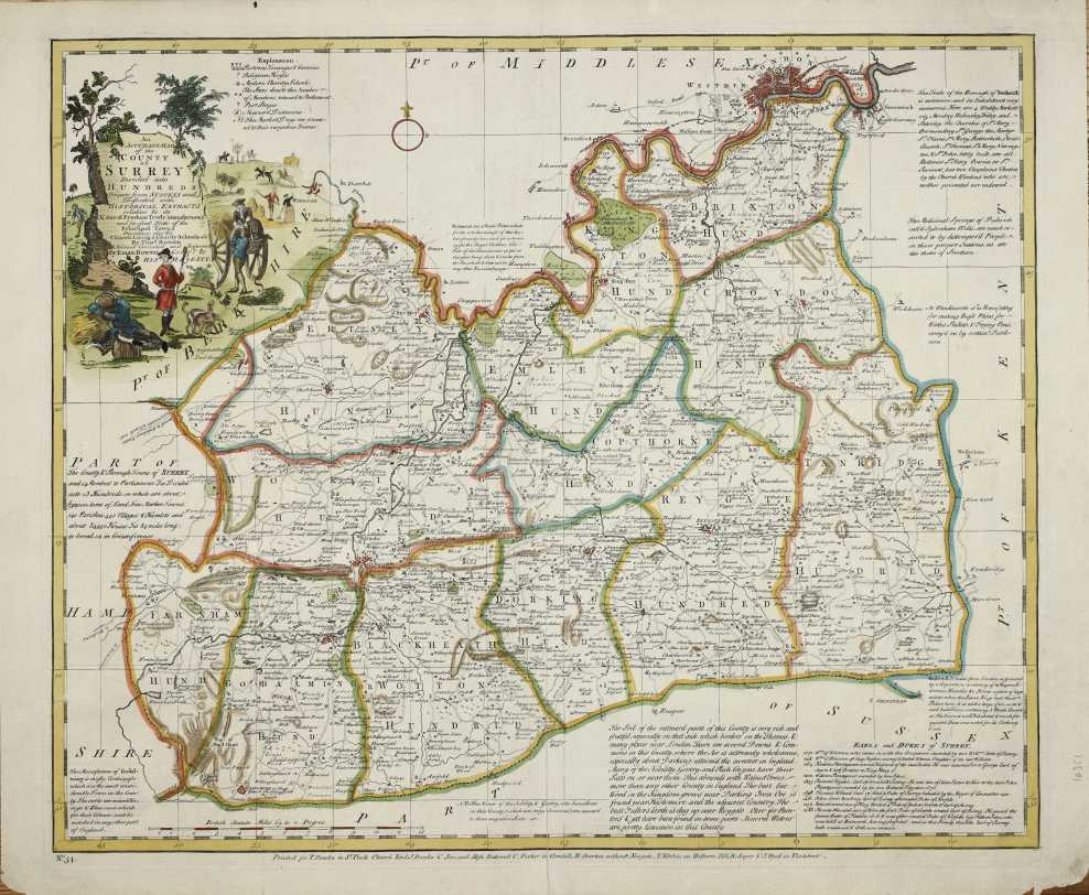 An Accurate Map of the County of Surrey