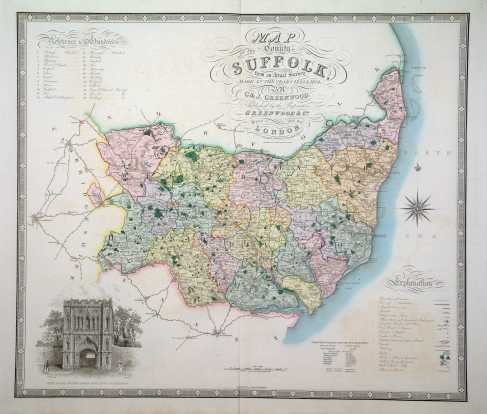 Map of the County of Suffolk