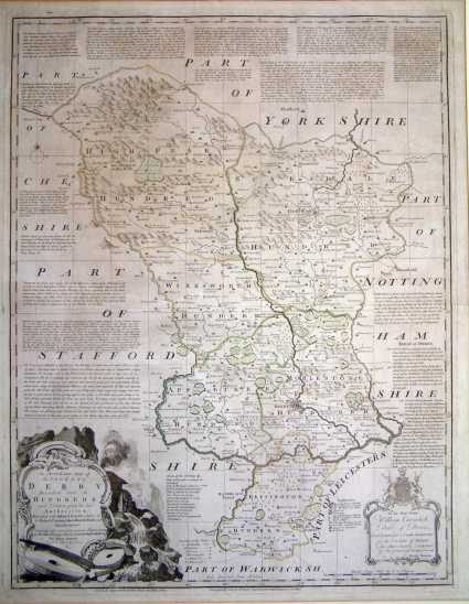 An Accurate Map of the County of Derby