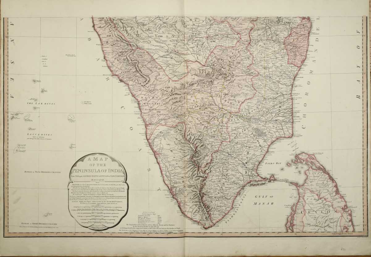 A Map of the Peninsula of India from the 19th Degree North Latitude to ...