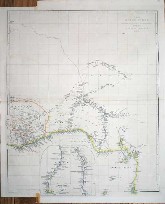 The River Niger Shewing the Course of the Expedition under Captain ...