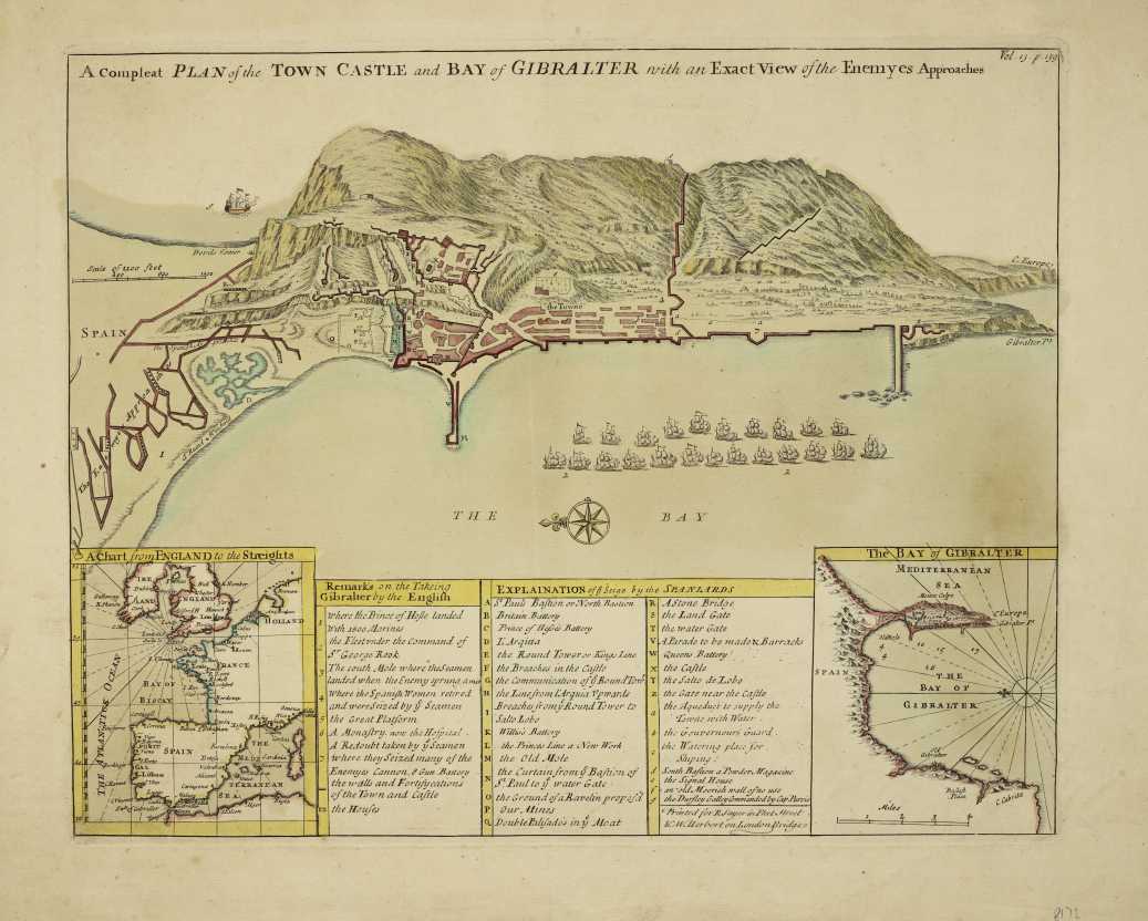 Plan of the Town and Fortifications of Gibraltar, Exactly Taken on the ...