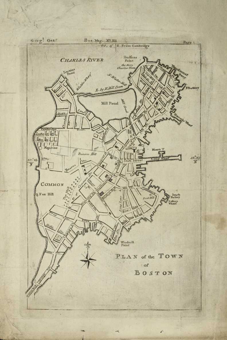 Plan of the Town of Boston