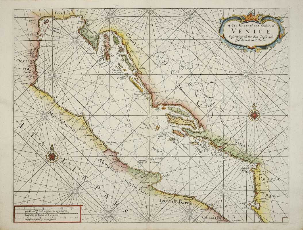A Sea Chart of the Gulph of Venice Describing all the Sea Coasts and ...