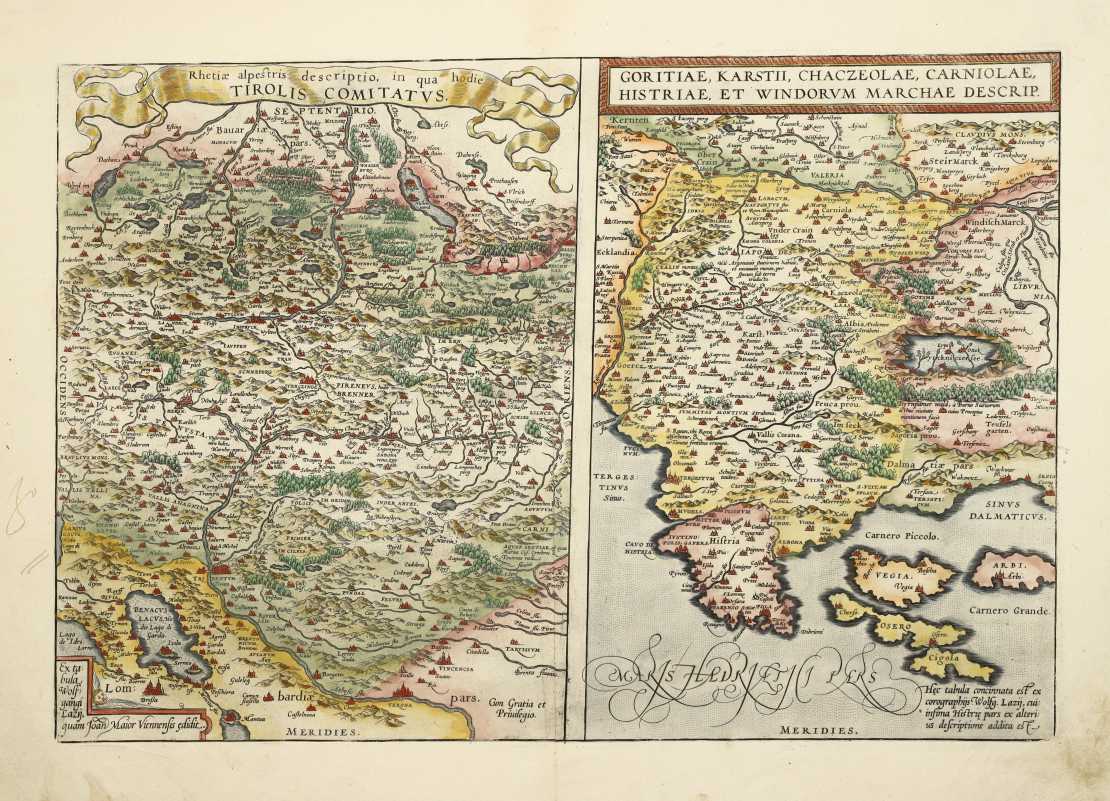 Rhetiae alpestris descriptio, in qua hodie Tirolis Comitatus/ Goritiae ...