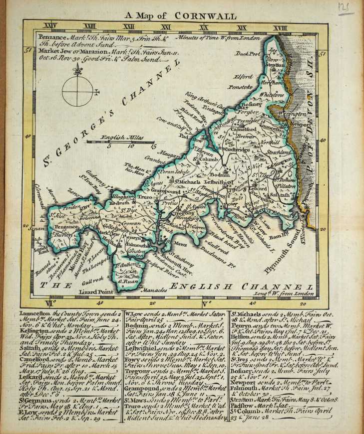 A Map of Cornwall