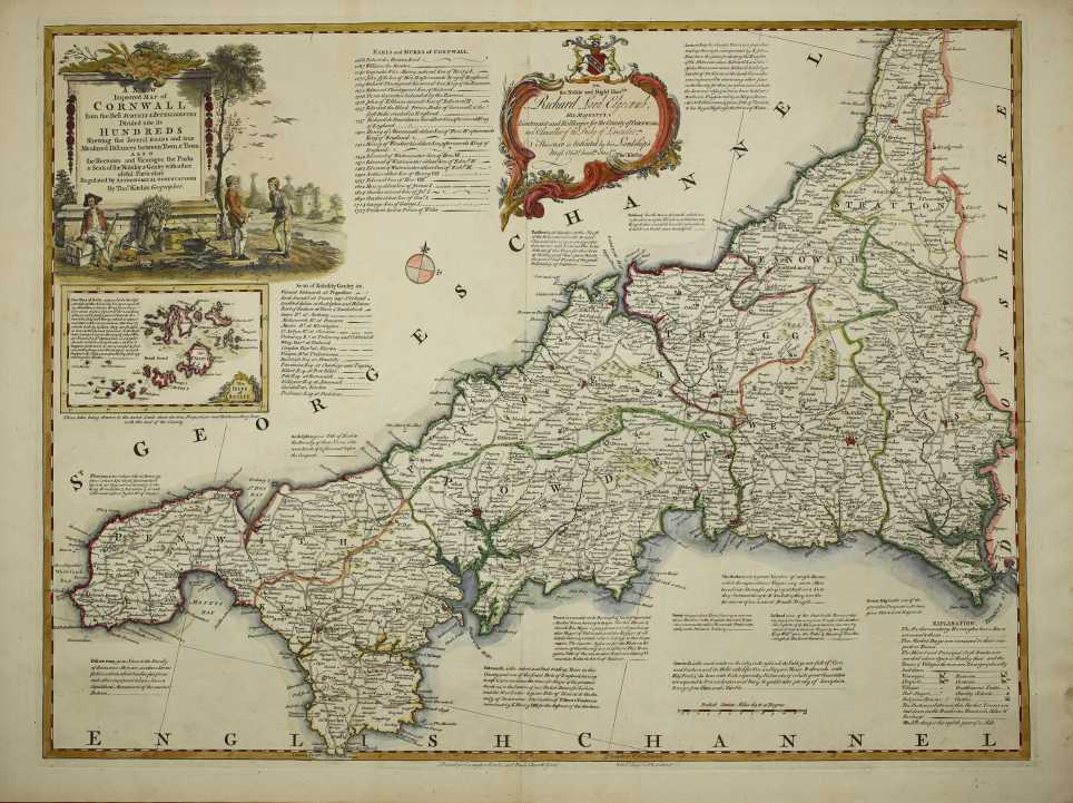 A New Improved Map of Cornwall