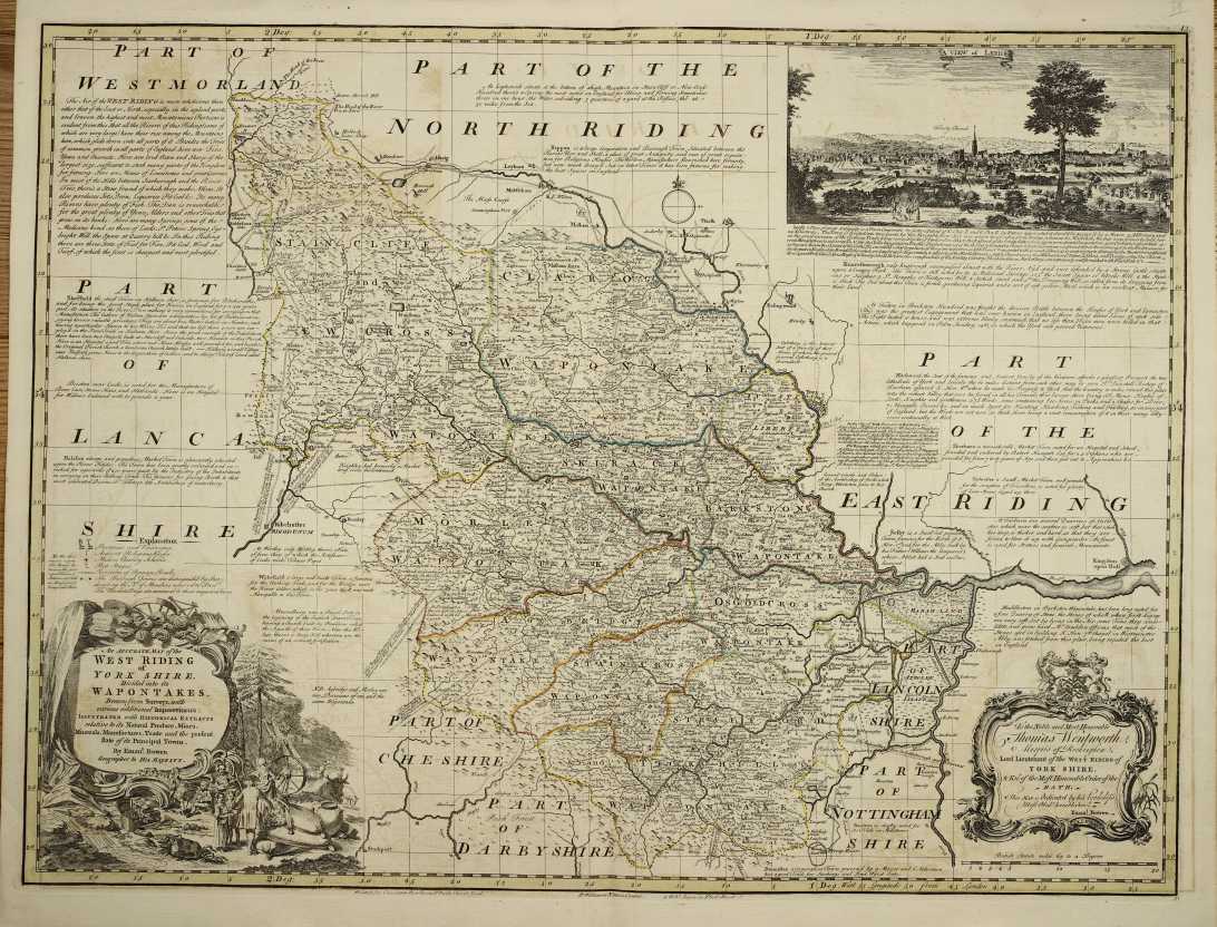 An Accurate Map of the West Riding of Yorkshire, Divided into its ...
