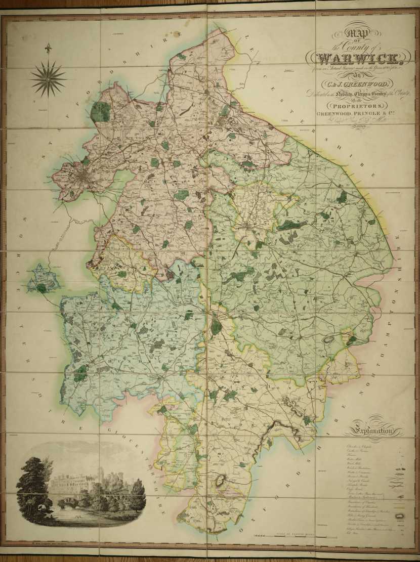 Map of the County of Warwick, from an Actual Survey, made in the Years ...