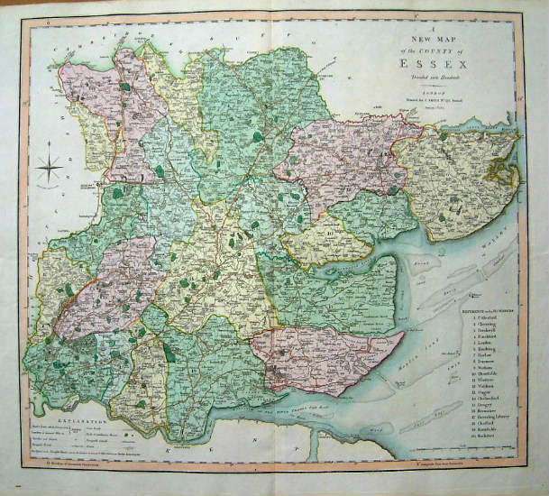 A New Map of the County of Essex
