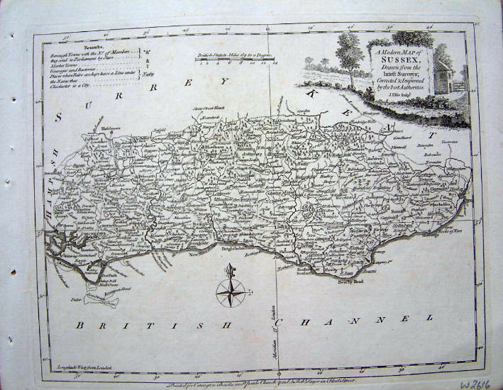 A Modern Map of Sussex