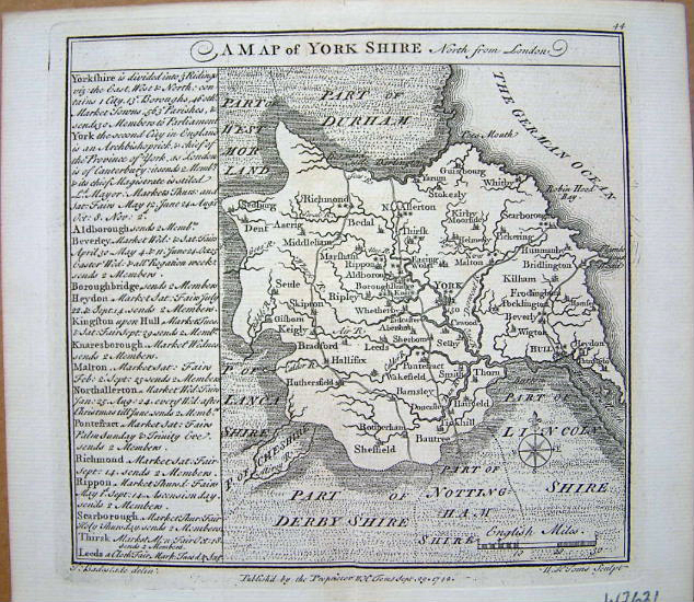 A Map of Yorkshire
