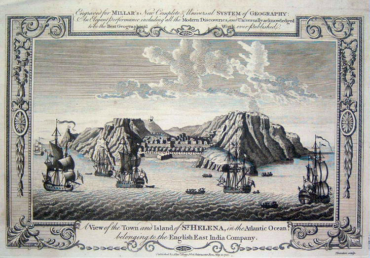 View of the Town and Island of St. Helena