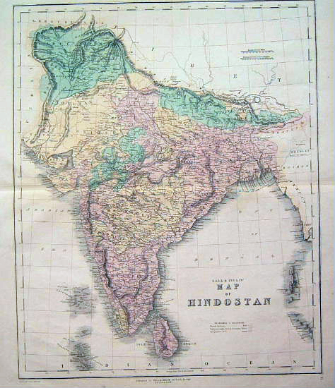 Map of Hindostan