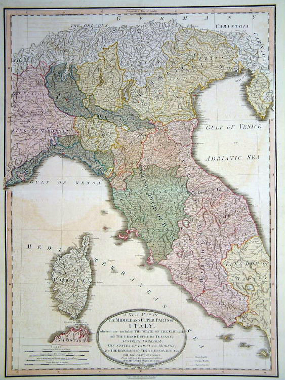 A New Map of the Middle and Upper Parts of Italy