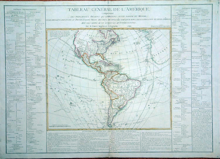 Tableau Generale de L'Amerique