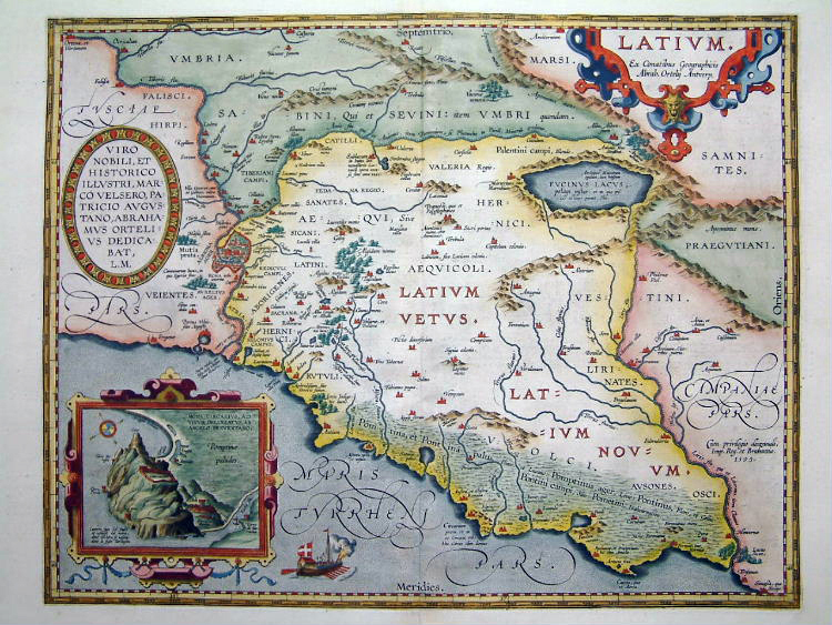 Latium. Ex Conatibus Geographicis Abrah. Ortelij Antverp