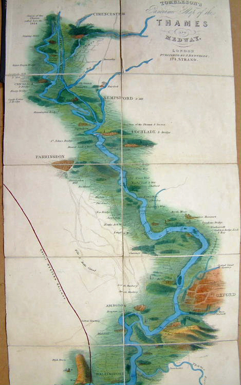 Panoramic Plan Of The Thames And Medway