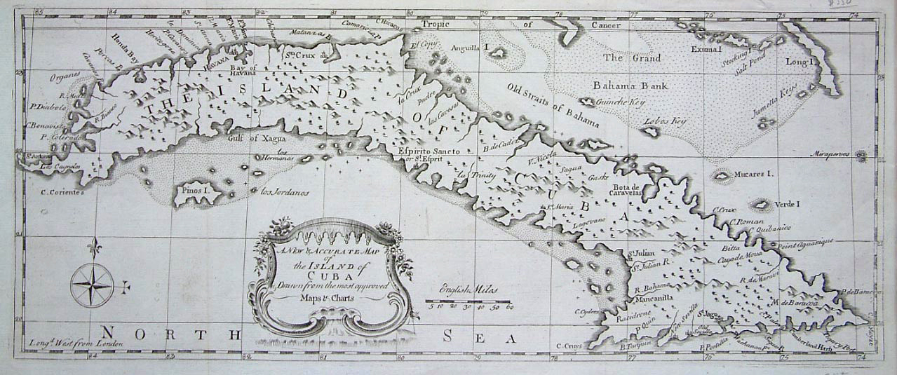 A New and Accurate Map of the Island of Cuba Drawn from the most ...