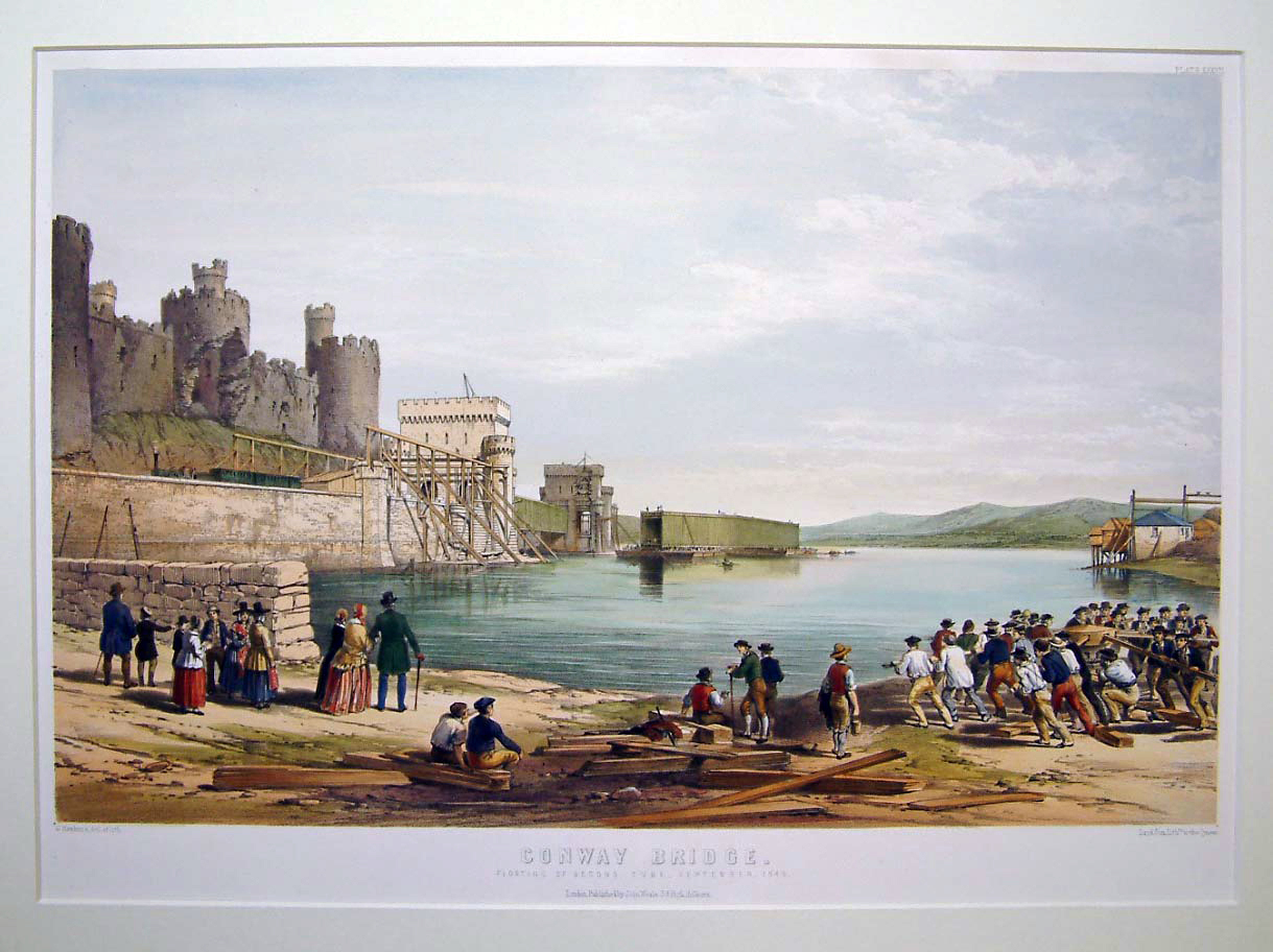 Conway Bridge Floating of Second Tube