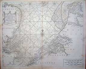 A Correct chart of the Sea Coasts of Flanders, and Holland