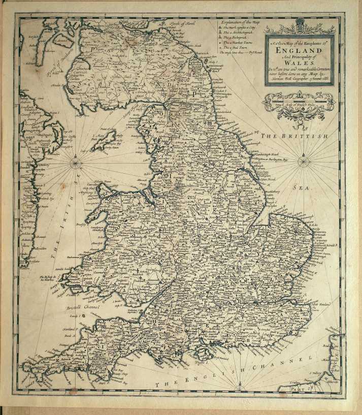 A New Map of the Kingdome of England and the Principality of Wales