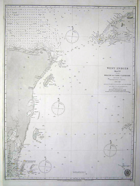 West Indies, sheet 14 from Belize to Cape Catoche