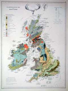 Palaeontological Map of The British Isles