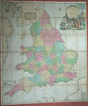 An Accurate Map of England & Wales Drawn from all the Particular ...