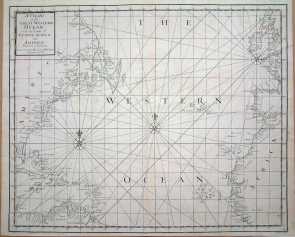 A Chart of the Great Western Ocean: with the Coast of Europe, Africa ...