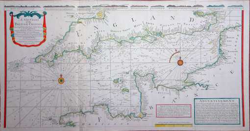 A New Chart of the British Channel ... Edmond Halley