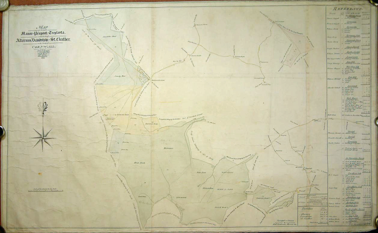 Map of Part of the Manor of Penpont, and Treglasta, in the Parishes of ...