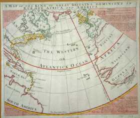 A Map of the King of Great Britain's Dominions in Europe, Africa, and ...