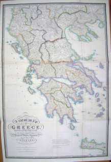 A New Map of Greece, Constructed Chiefly from Original Materials, in ...