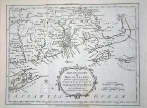 A Map of the Colony of Rhode Island: with the Adjacent Parts of ...