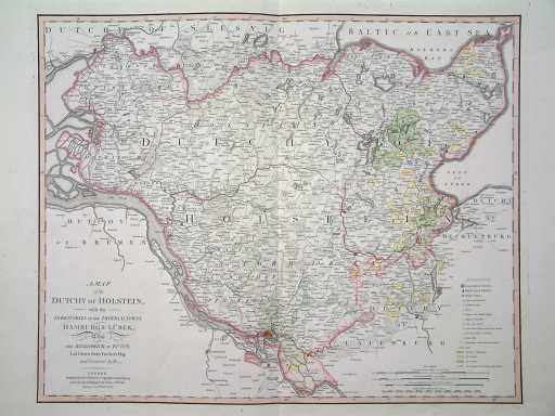 A Map of the Dutchy of Holstein with the Territories of the Imperial ...