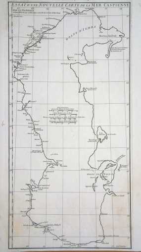 Essai d'Une Nouvelle Carte de la Mer Caspienne