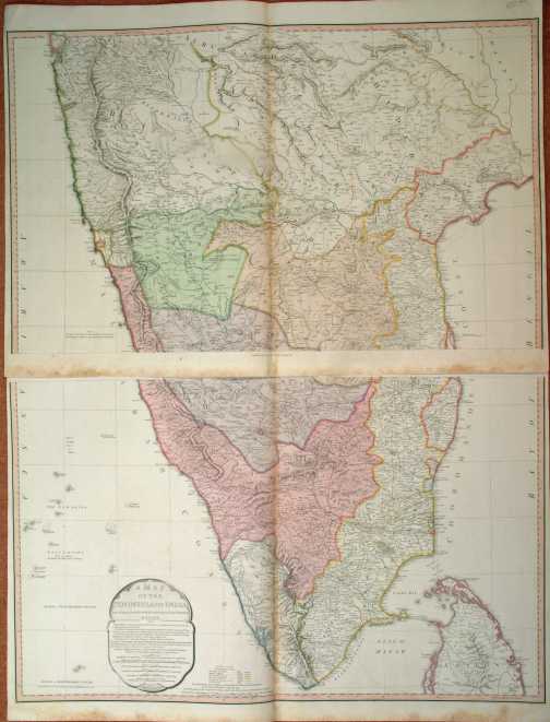 A Map of the Peninsula of India from the 19th Degree North Latitude to ...
