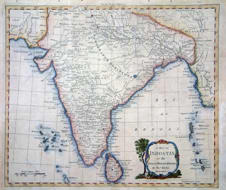 A Map of Indostan or the Great Mogol's Empire