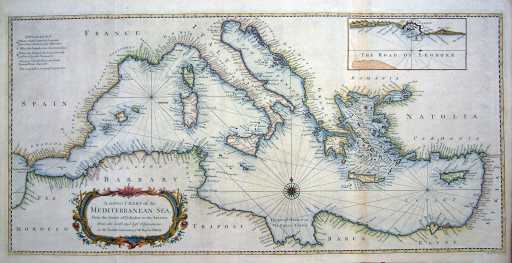 A Correct Chart of the Mediterranean Sea, from the Straits of Gibraltar ...