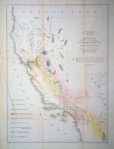 Geological Map of a Part of the State of California Explored in 1853 by ...