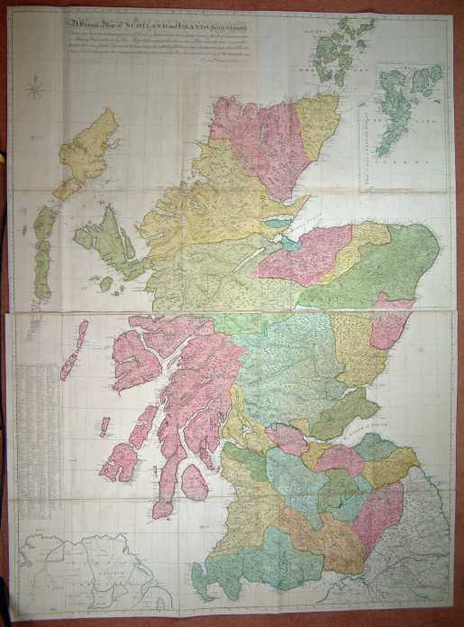 A General Map of Scotland and Islands thereto belonging From new Surveys