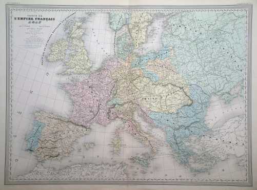Carte de L'Empire Francais 1812