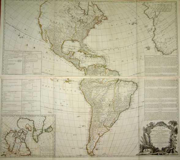 A New Map of the Whole Continent of America Divided into North and ...