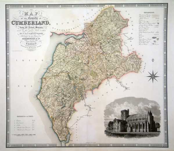 Map of The County of Cumberland