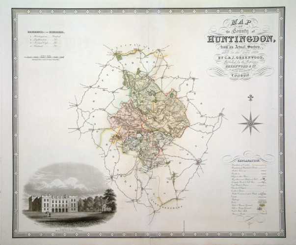 Map of the County of Huntingdon