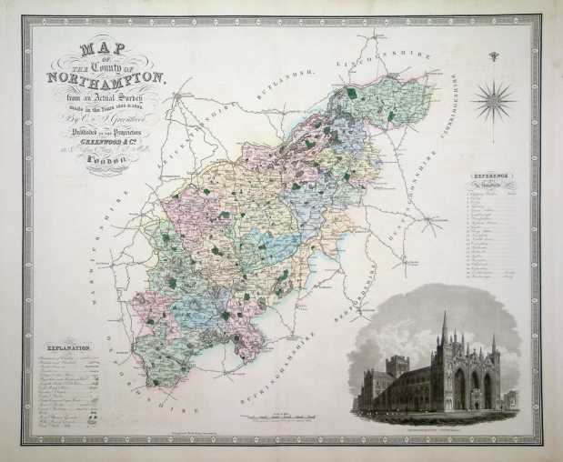 Map of the County of Northampton