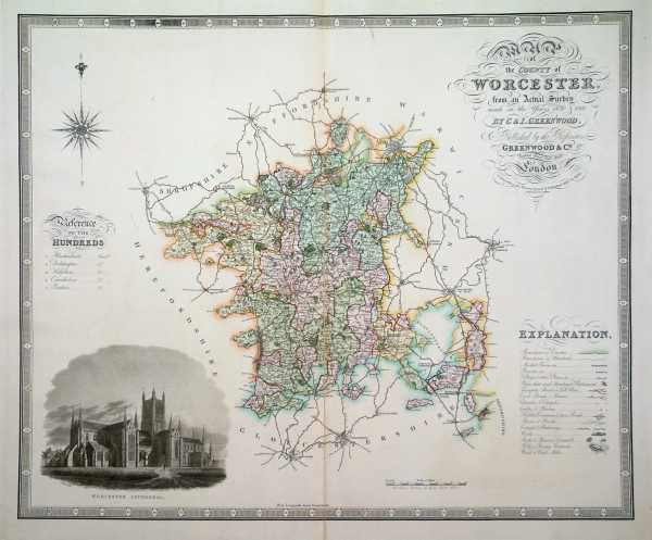 Map of the County of Worcester