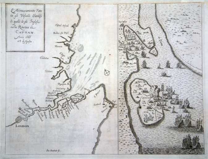 L'Abbrucciamento Fatto da gli Vascelli Olandesi di quelli de gli ...